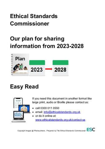 Communications Strategy (Easy Read) | Ethical Standards Commissioner