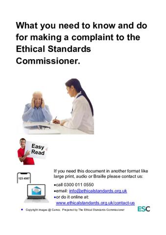 What You Need To Know And Do To Make A Complaint (Easy Read) | Ethical ...